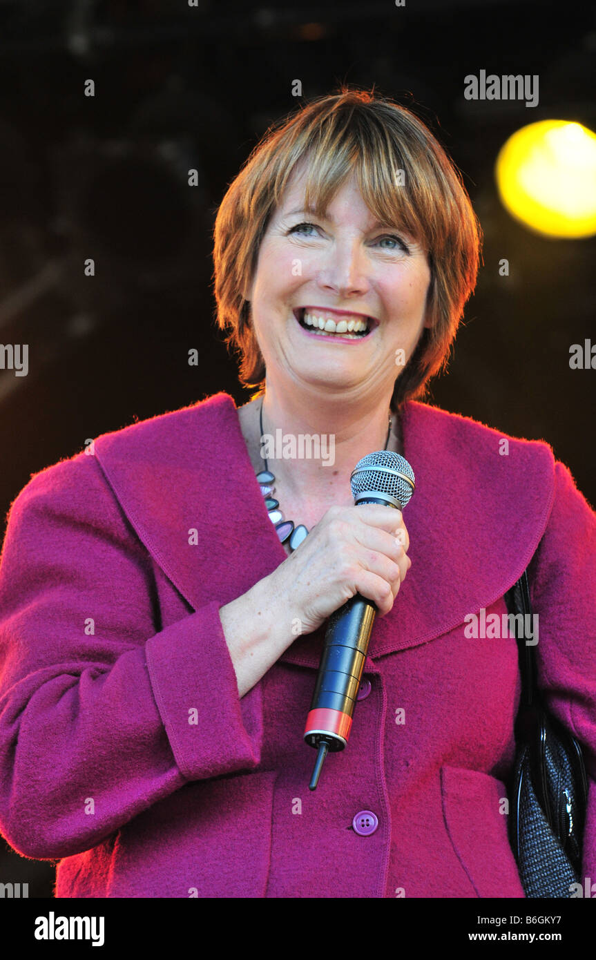 Labour MP Harriet Harman makes a speech at an event in Trafalgar Square ...