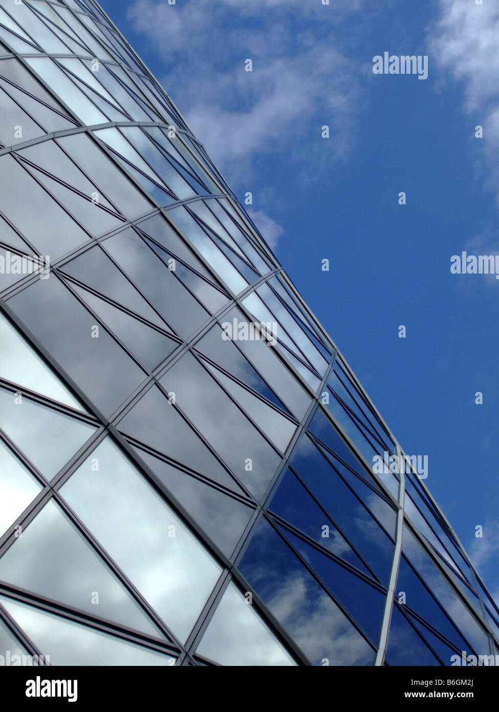 A close-up detail of the Gherkin building in London Stock Photo - Alamy