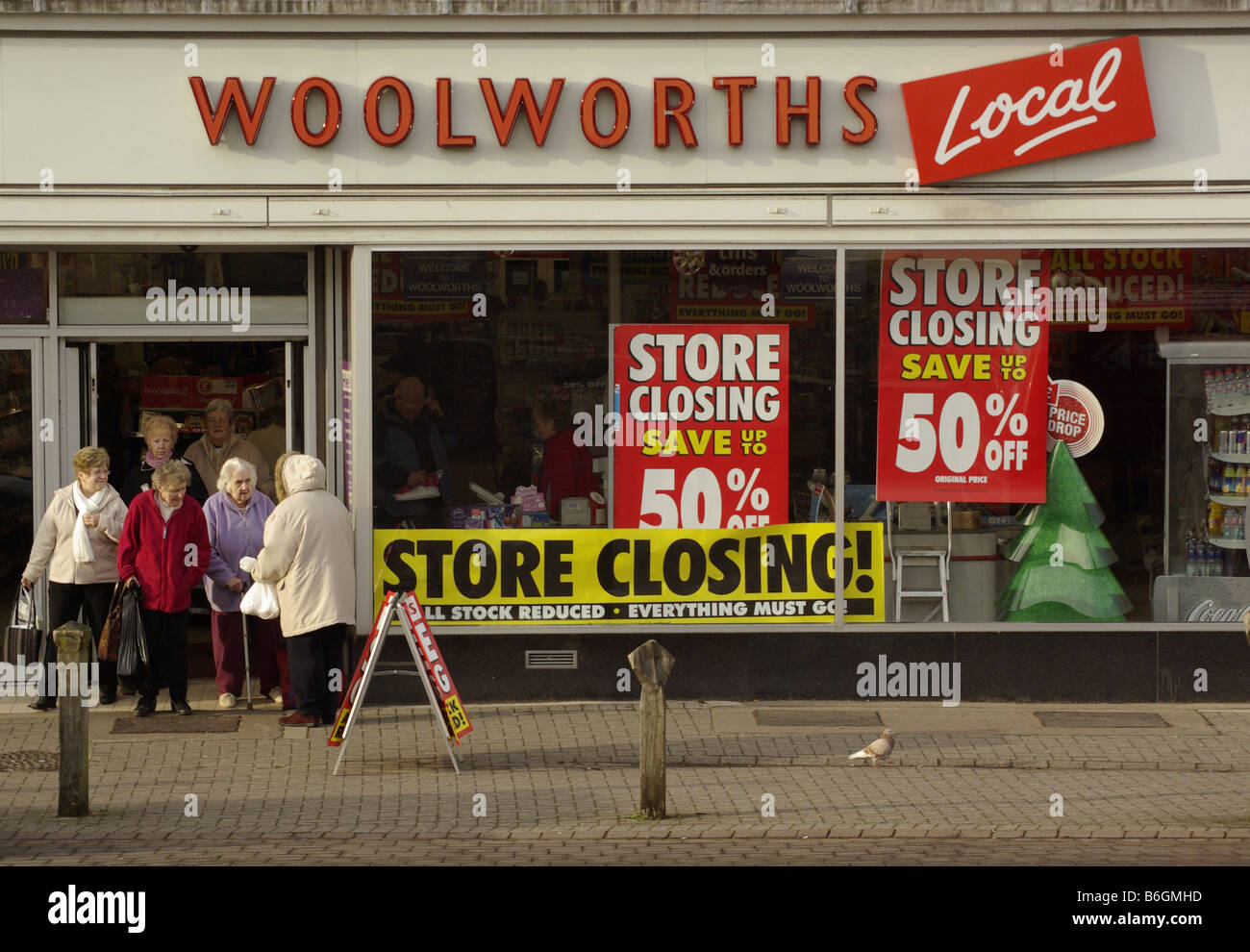 Woolworths, Woolies, High St, Retail, Closure,Dec 2008 Stock Photo - Alamy