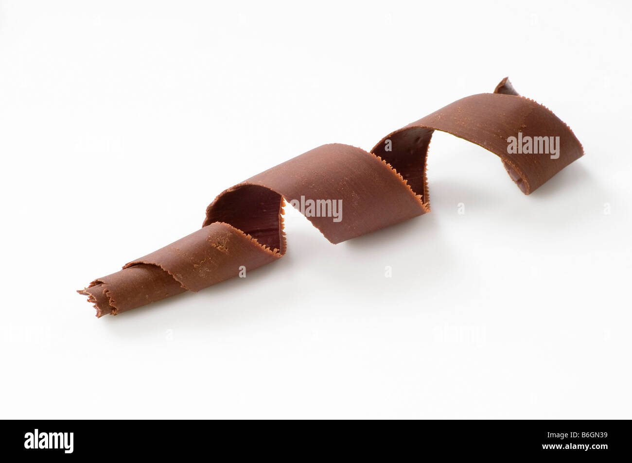 Chocolate shaving isolated on white Stock Photo - Alamy