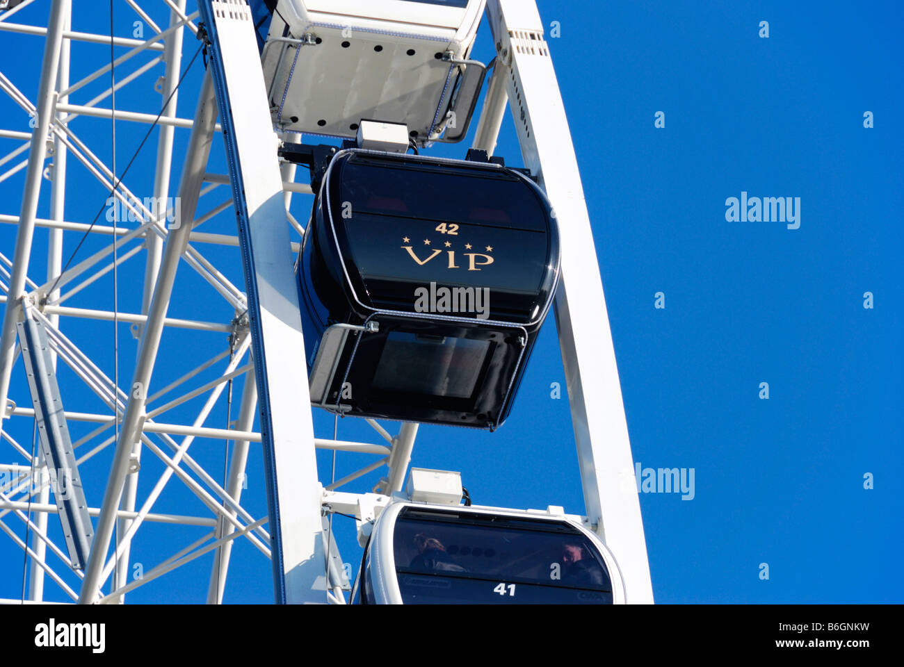 VIP capsule on observation wheel Stock Photo - Alamy