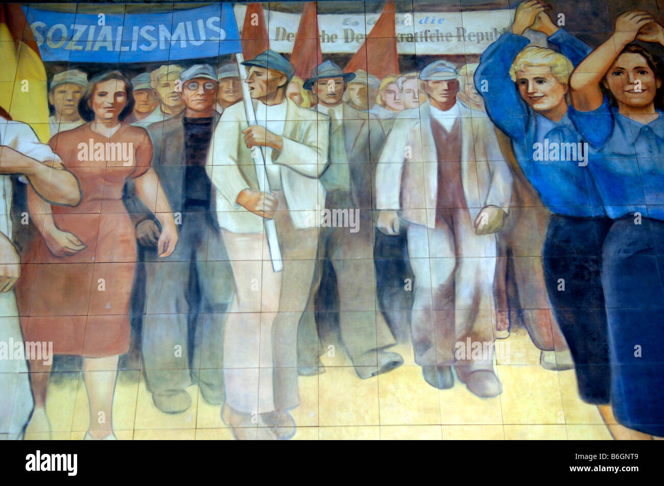 workers marching soviet socialist communist berlin east germany Stock ...