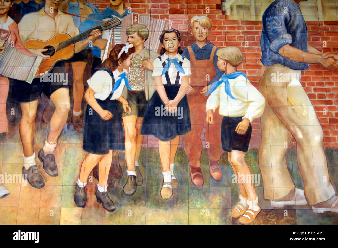 east german berlin soviet socialist communist young girl Stock Photo ...