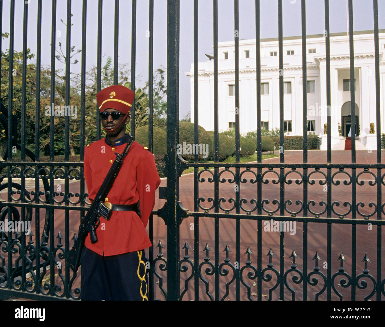 Guard Presidential Palace Dakar Senegal High Resolution Stock ...