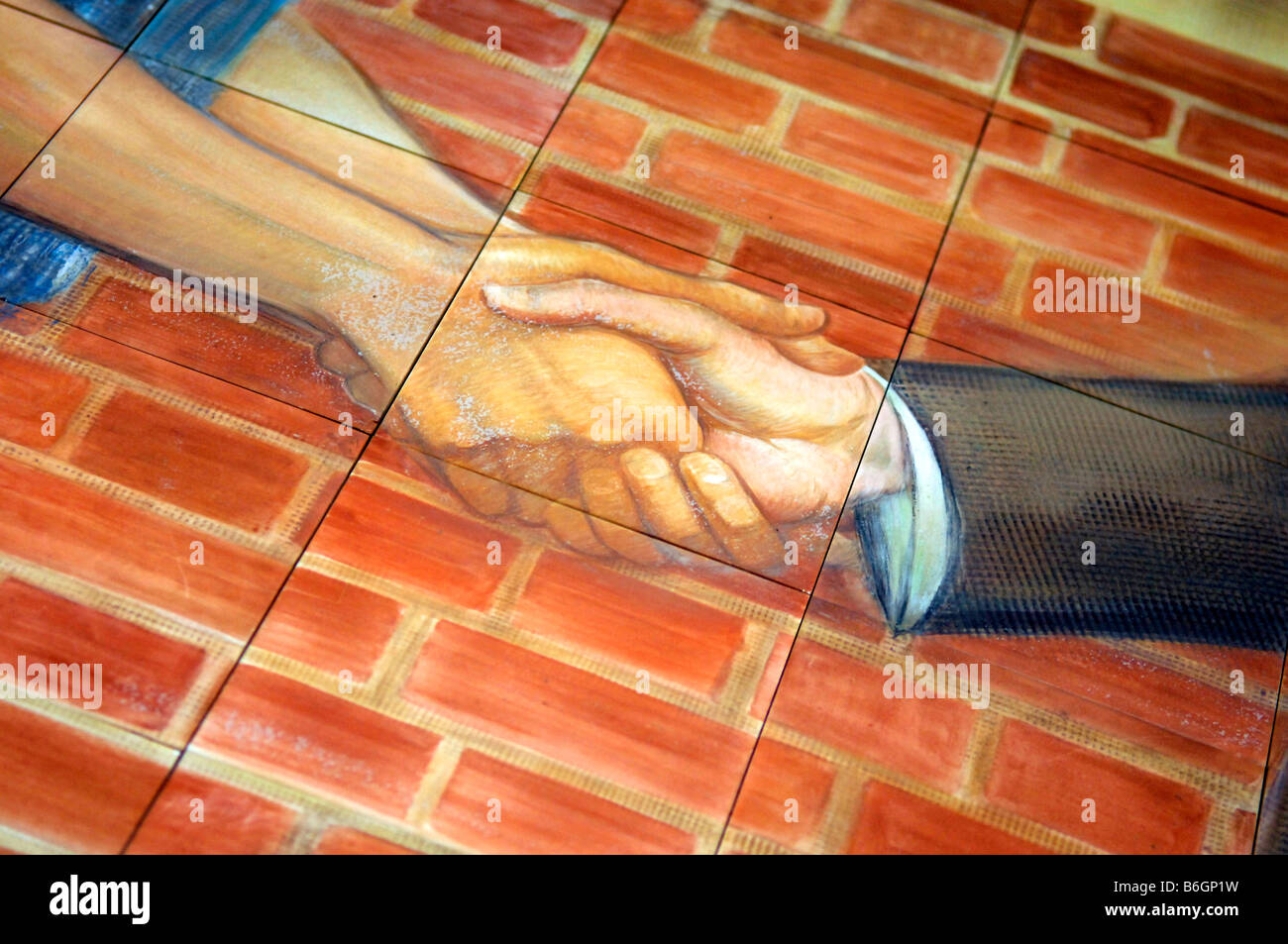 east german berlin soviet socialist communist handshake Stock Photo - Alamy