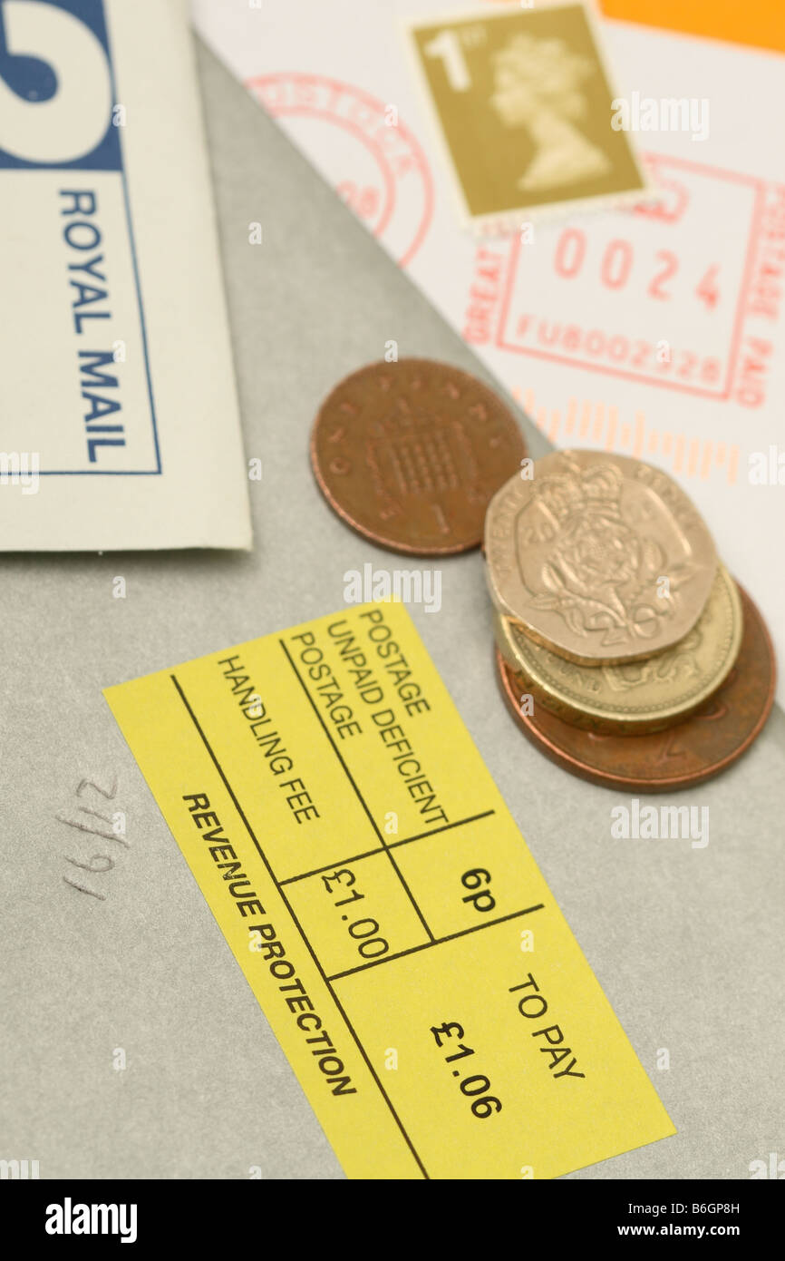 Royal Mail postal delivery service extra unpaid money fee due revenue ...