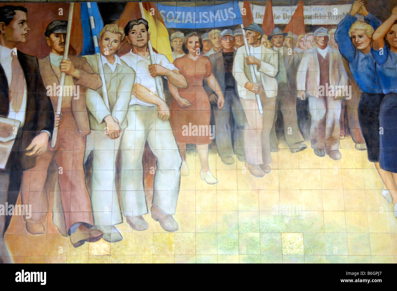 soviet socialist communist east berlin germany DDR party members ...