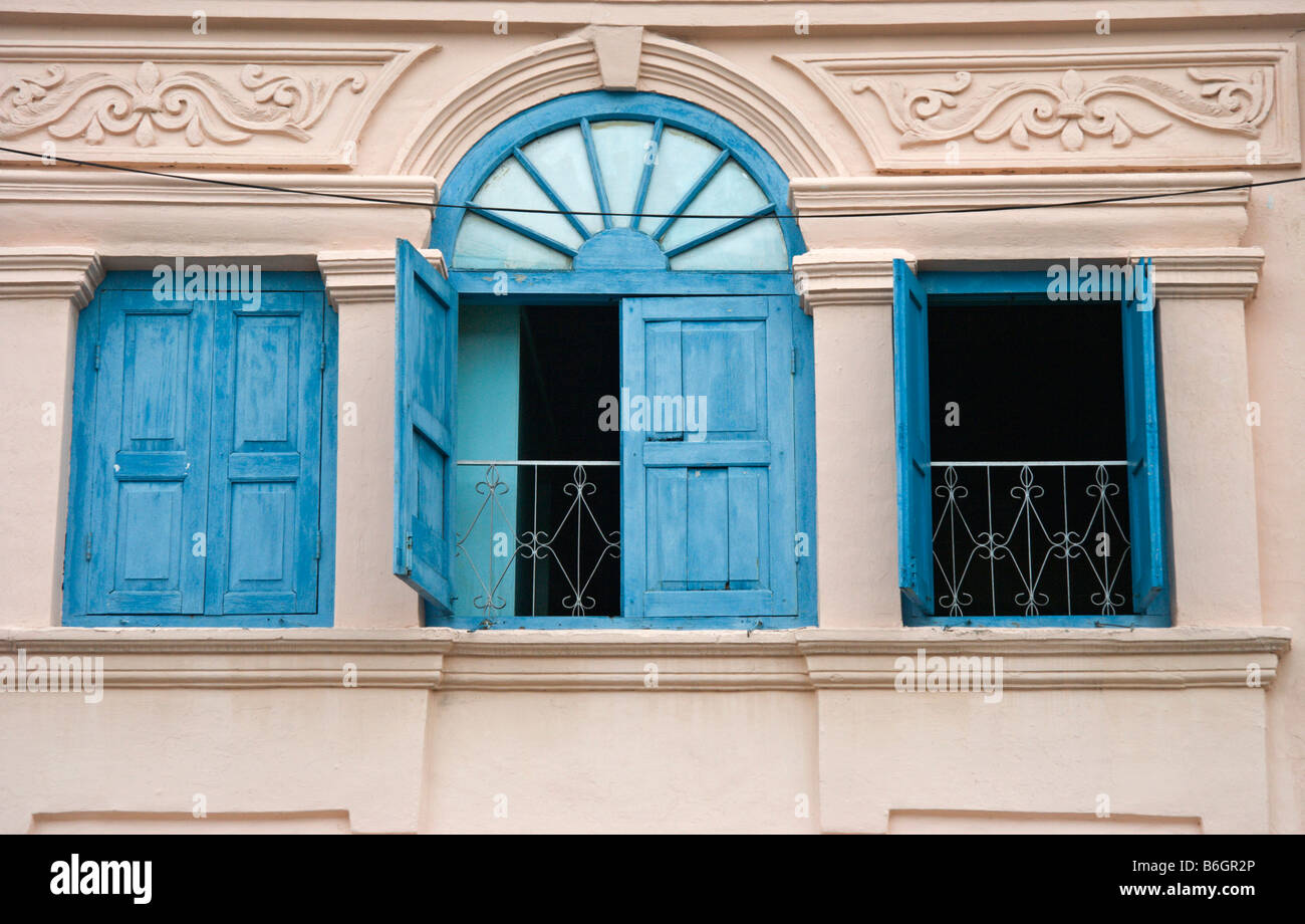 Windows of pre-war houses, Seremban, Malaysia Stock Photo - Alamy