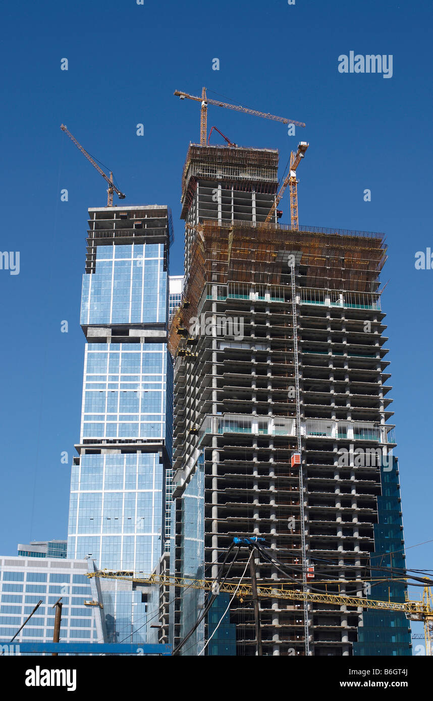 Moscow city buisness district under construction Russia Stock Photo - Alamy