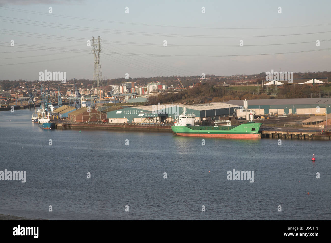 River Orwell Ipswich docks Suffolk England Stock Photo - Alamy