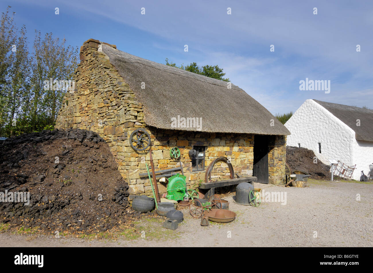 Traditional irish cottage Kerry Bog village museum Stock Photo - Alamy