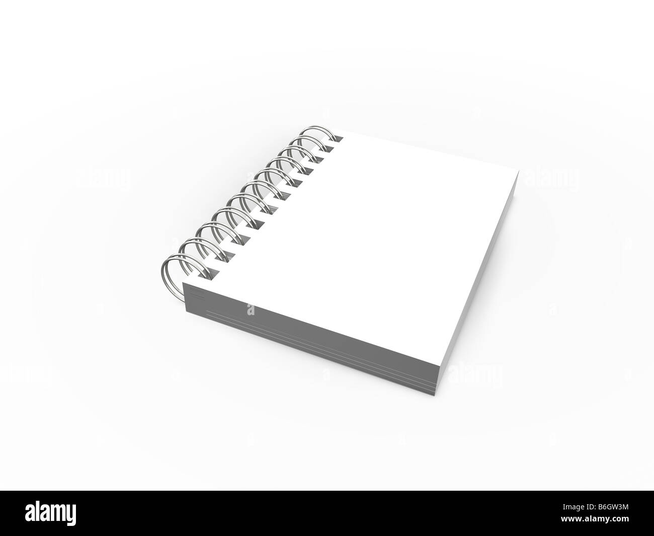 blank book page isolated on white background Stock Photo - Alamy