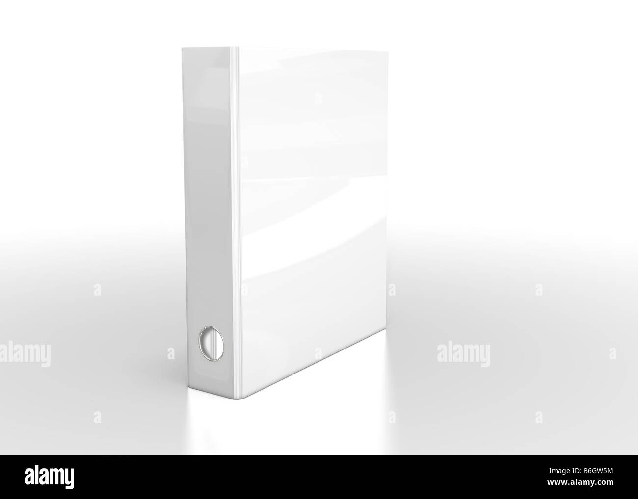 white folder on white background Stock Photo - Alamy