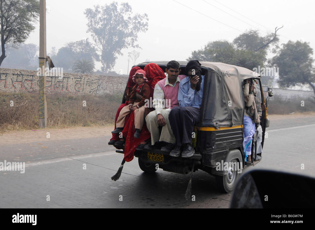 Typical road scene in India Stock Photo - Alamy