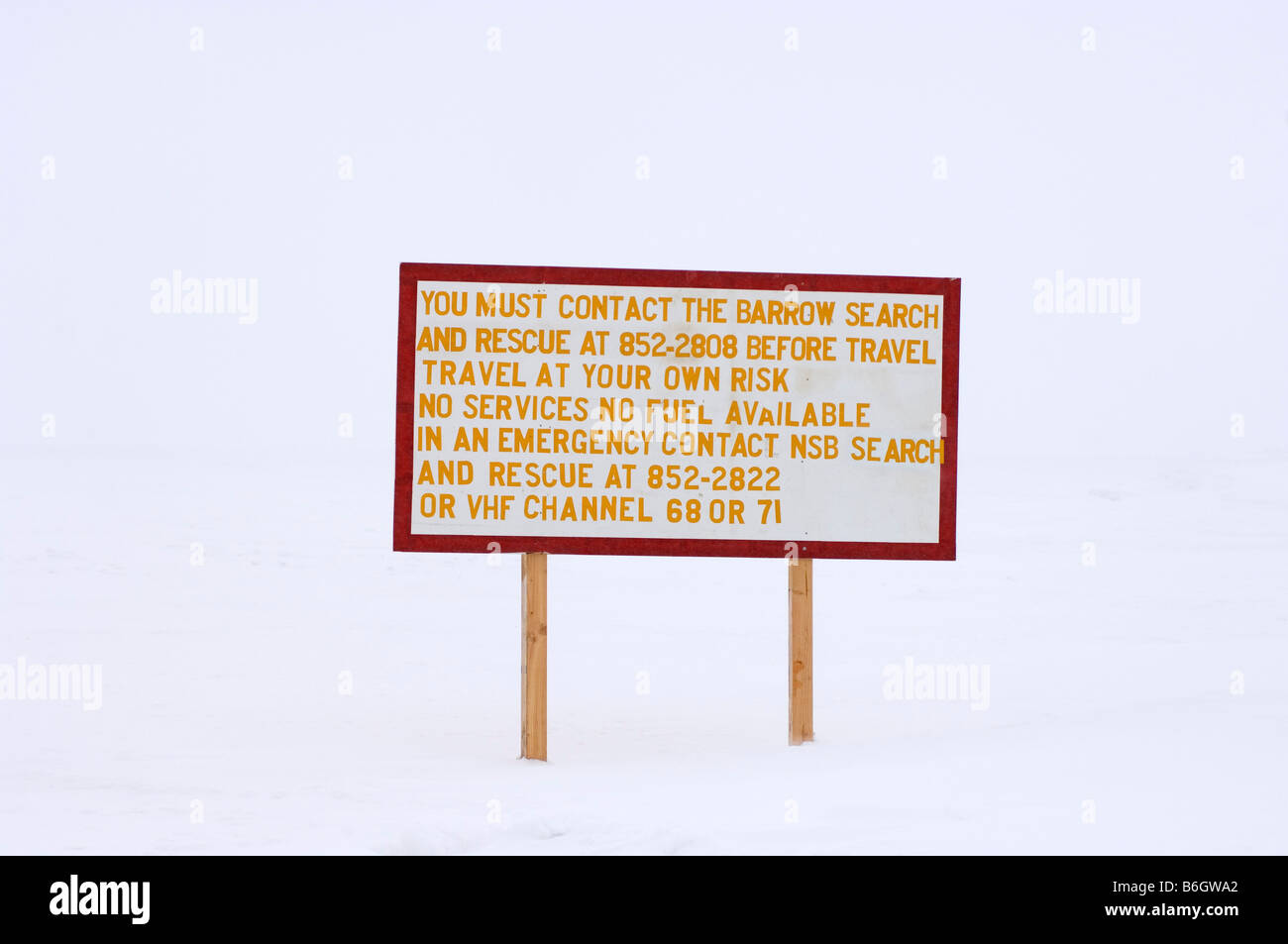 Barrow alaska sign hi-res stock photography and images - Alamy