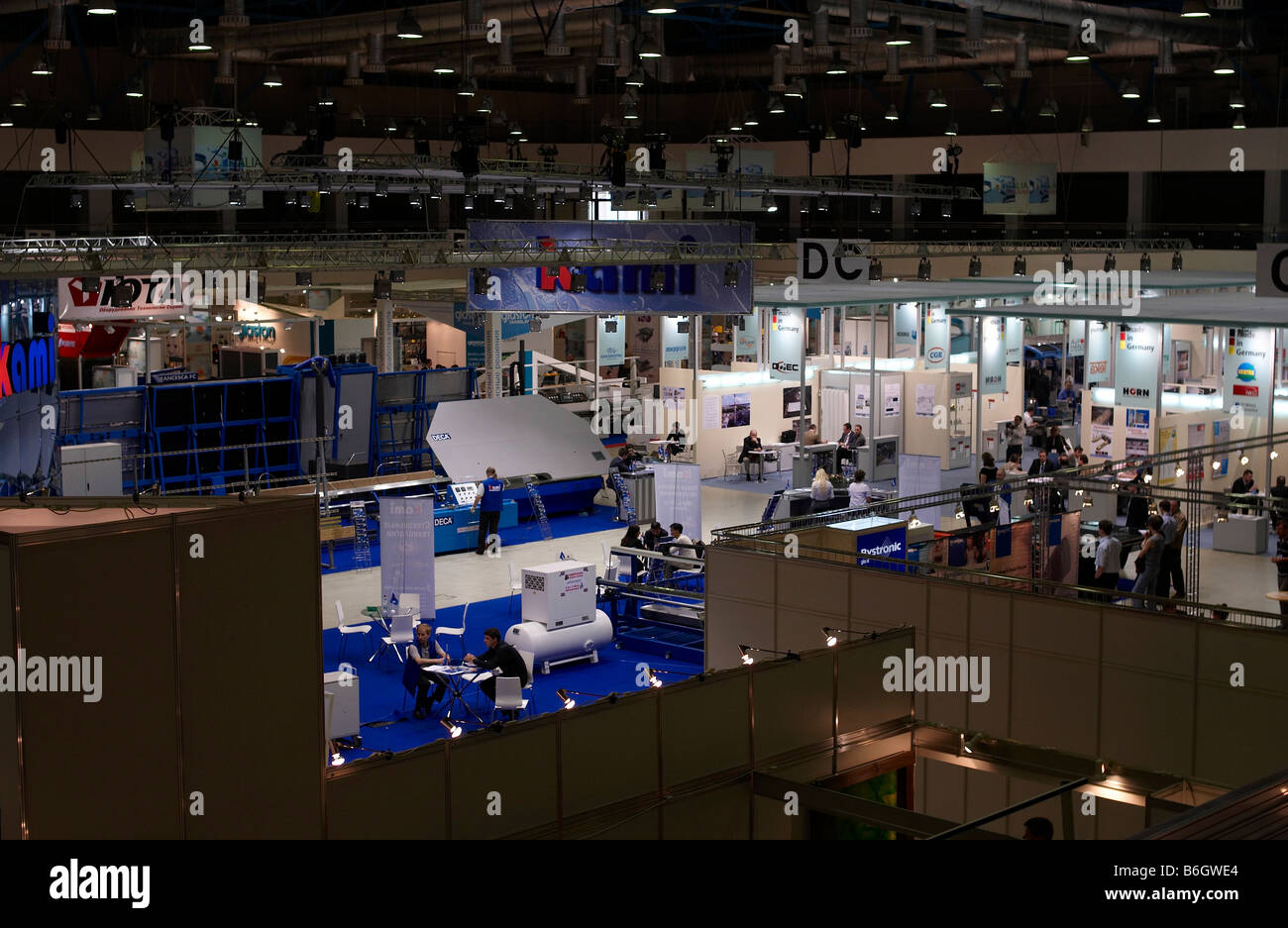 Hall of Expocenter international exhibition center in Moscow Russia ...