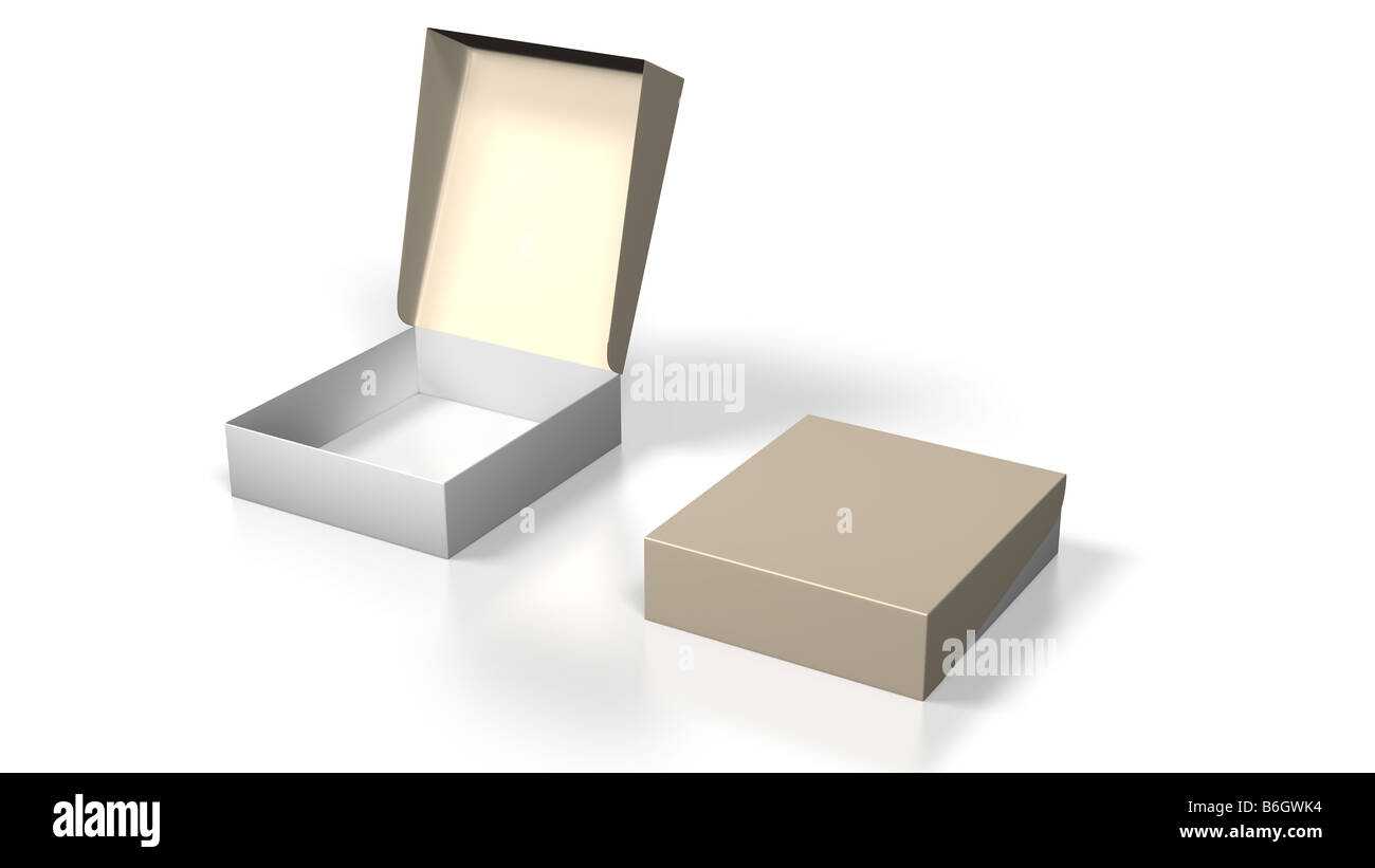 blank box on white background Stock Photo - Alamy