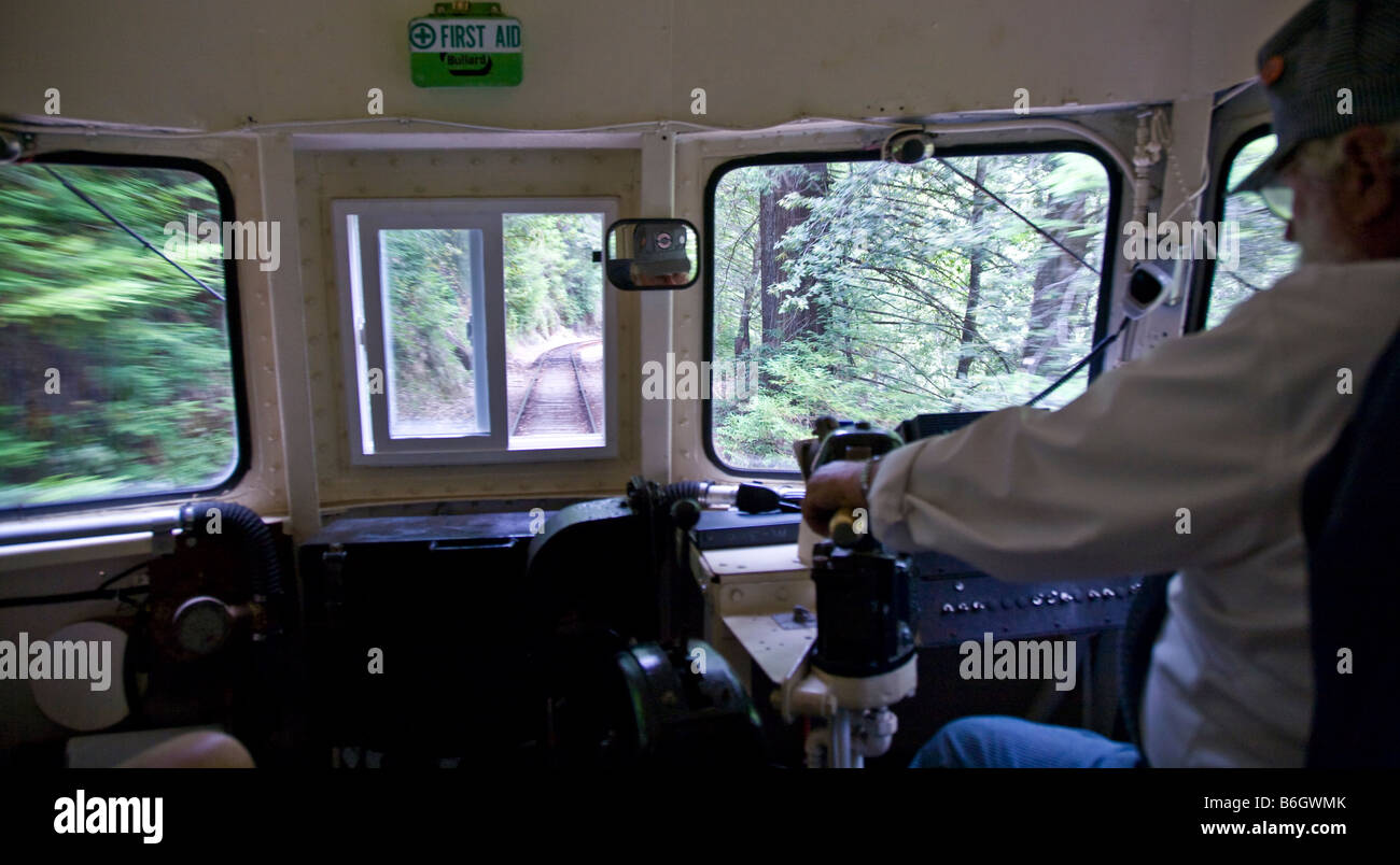 The Skunk Train from Ft Bragg Stock Photo - Alamy