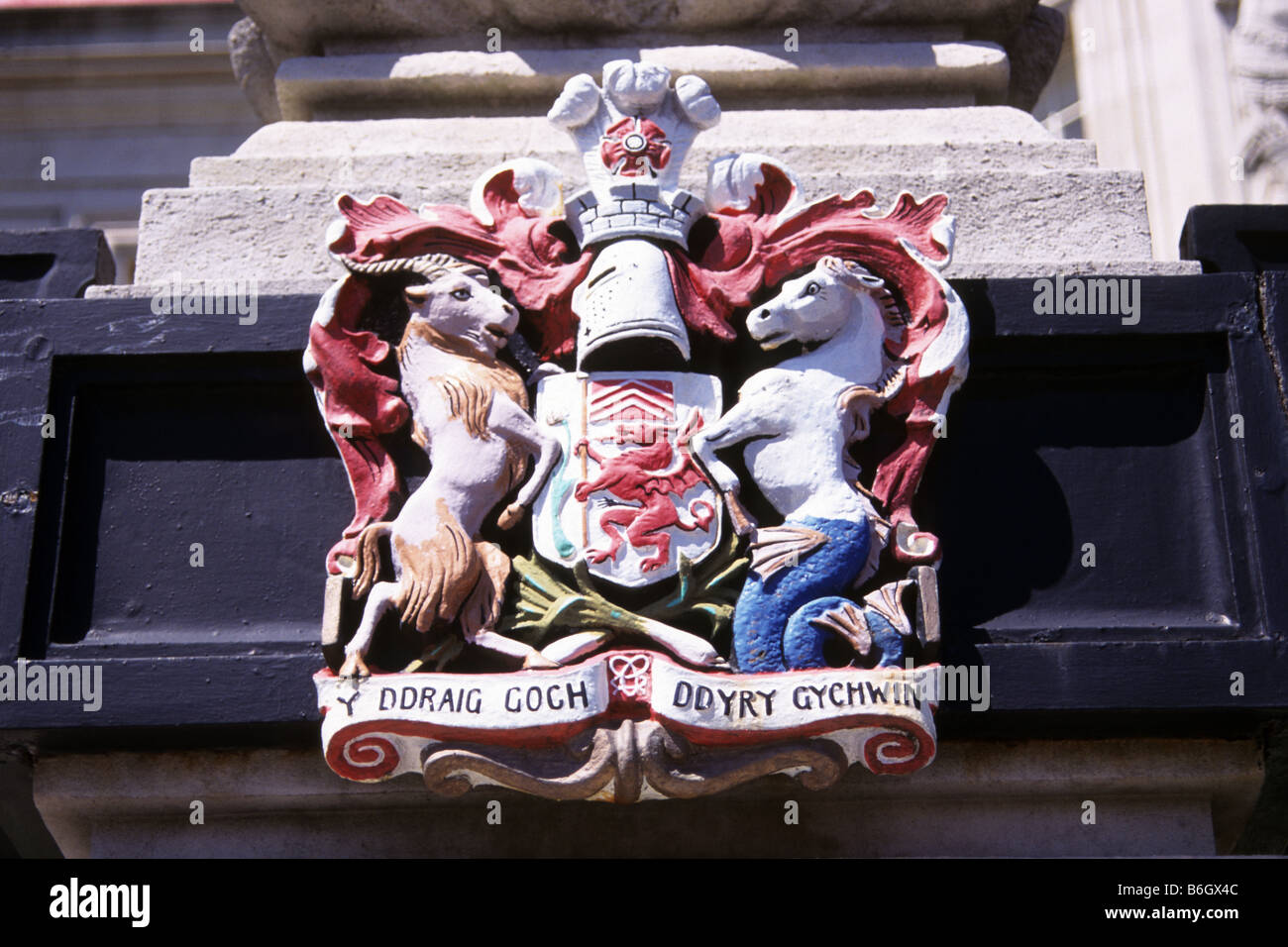 Welsh coat of arms hi-res stock photography and images - Alamy
