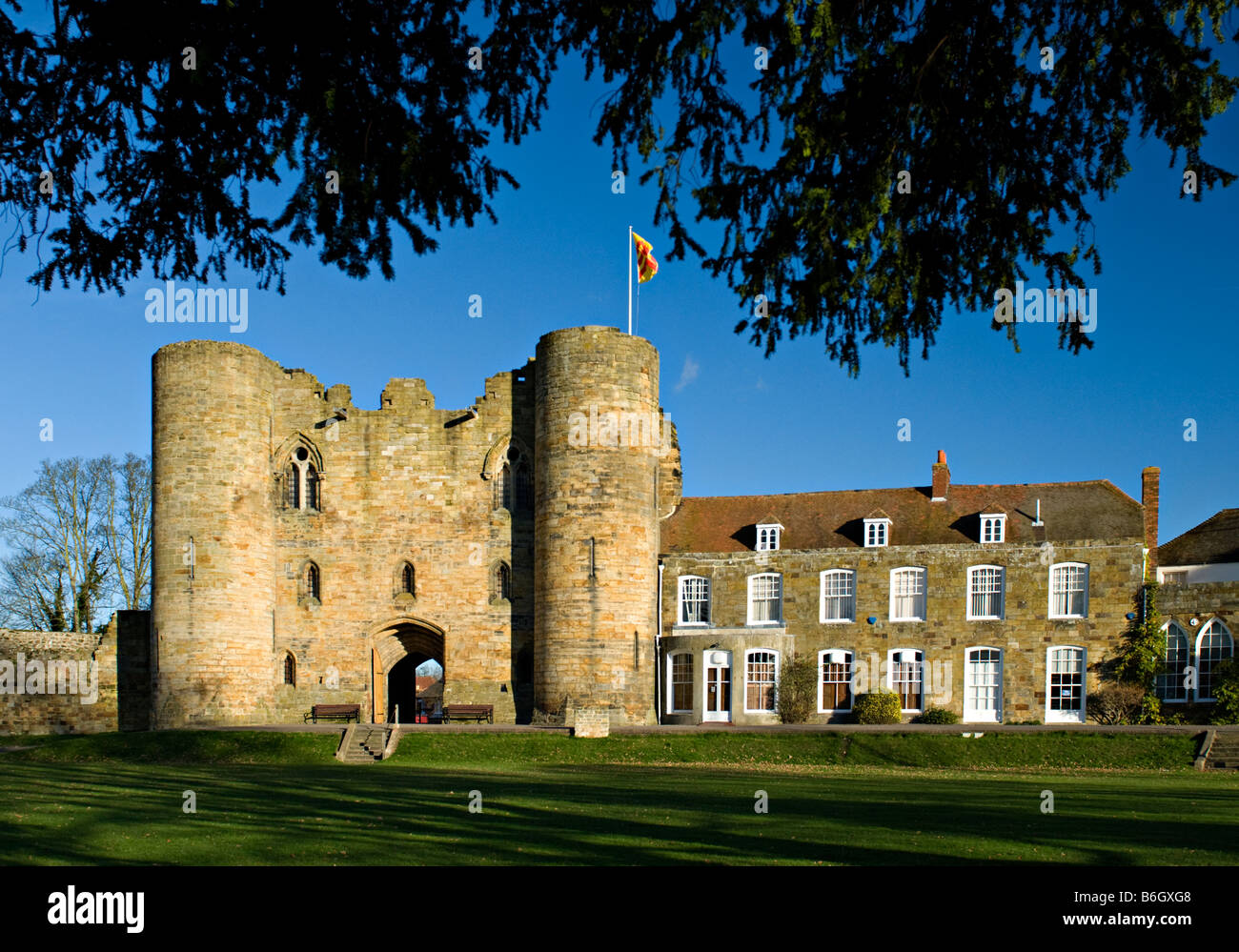 Tonbridge Castle, Tonbridge, Kent, England Stock Photo - Alamy