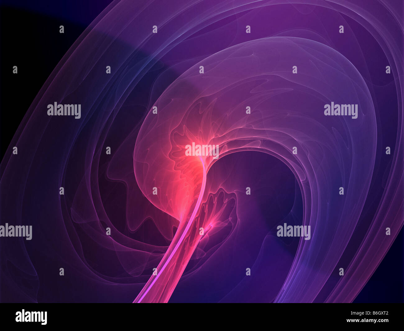 Abstract wallpaper illustration of wavy flowing energy and colors Stock ...