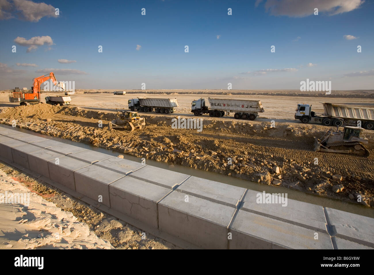 Jumbo excavator employed on one of Dubai's major construction projects ...