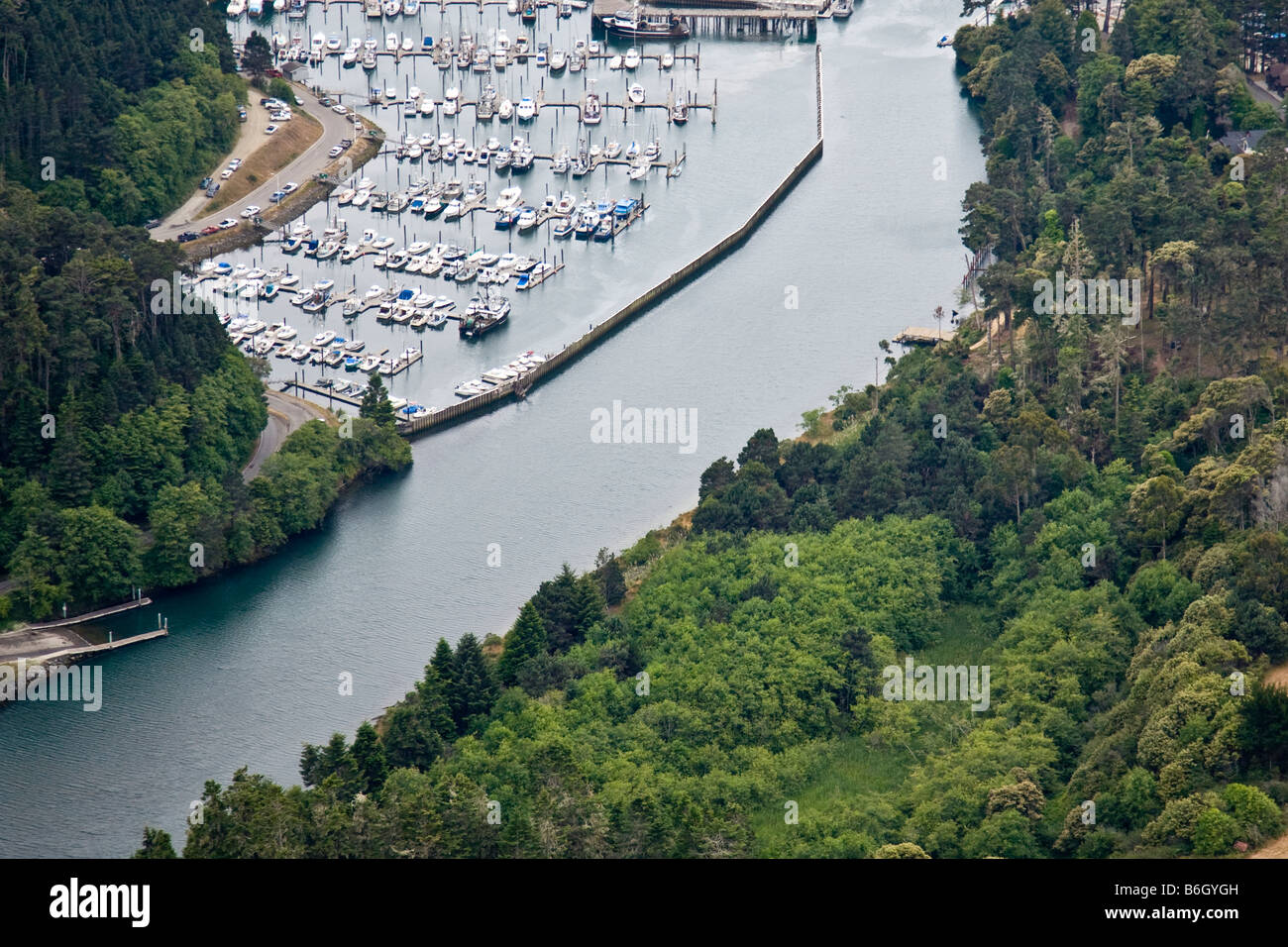 aerial view of marina Stock Photo - Alamy