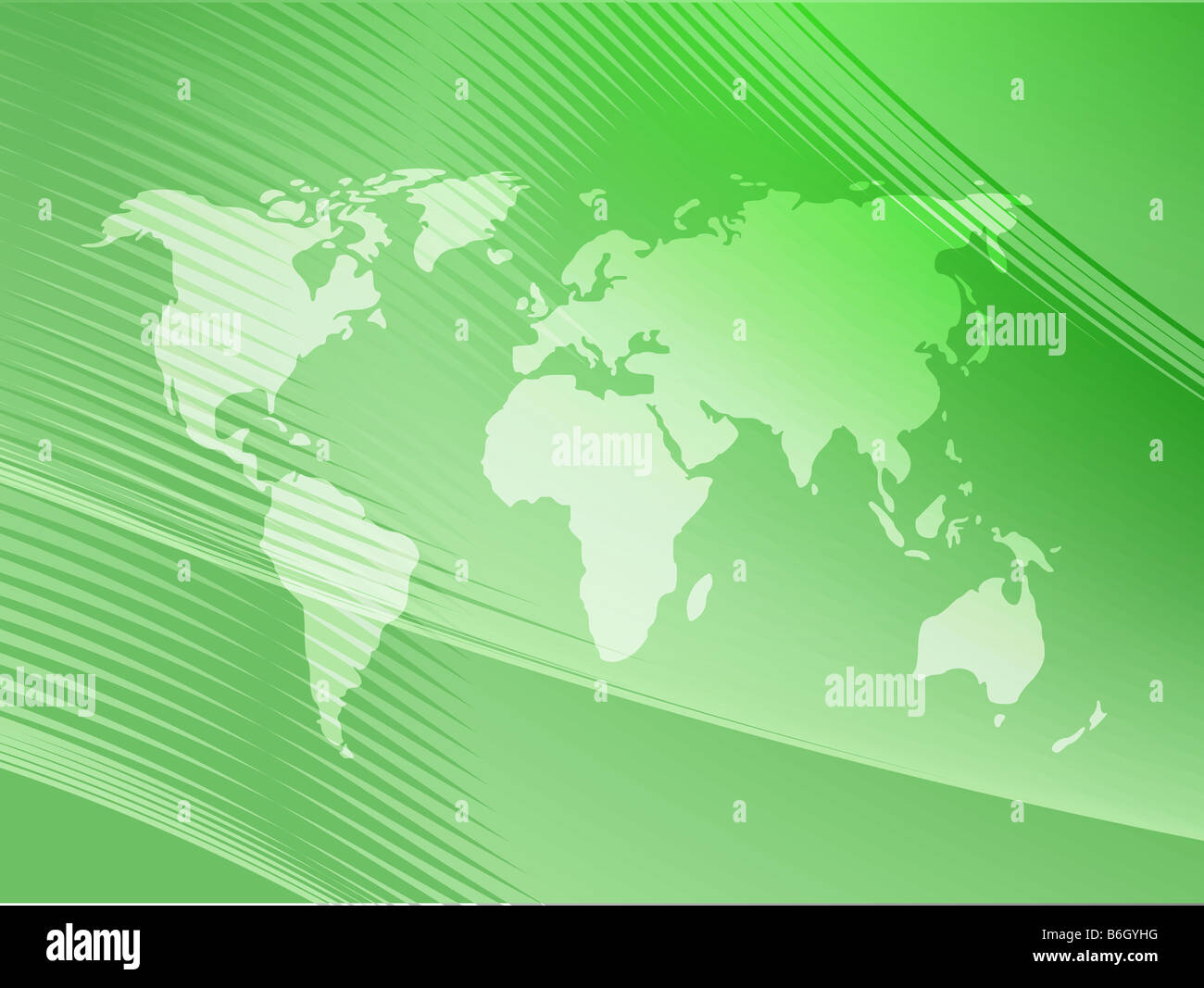 Map of the world illustration with abstract curved lines Stock Photo ...