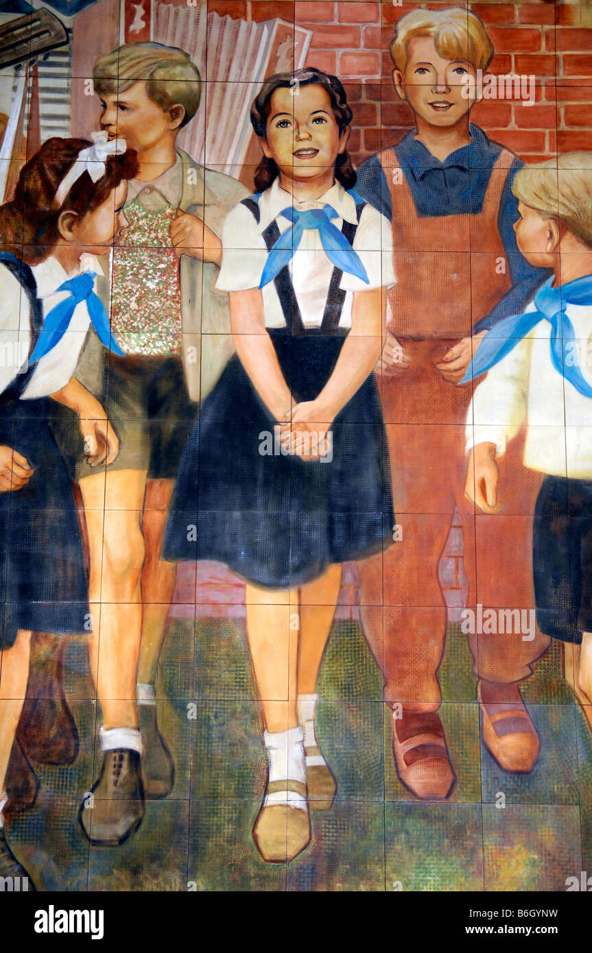 east german berlin soviet socialist communist young girl Stock Photo ...