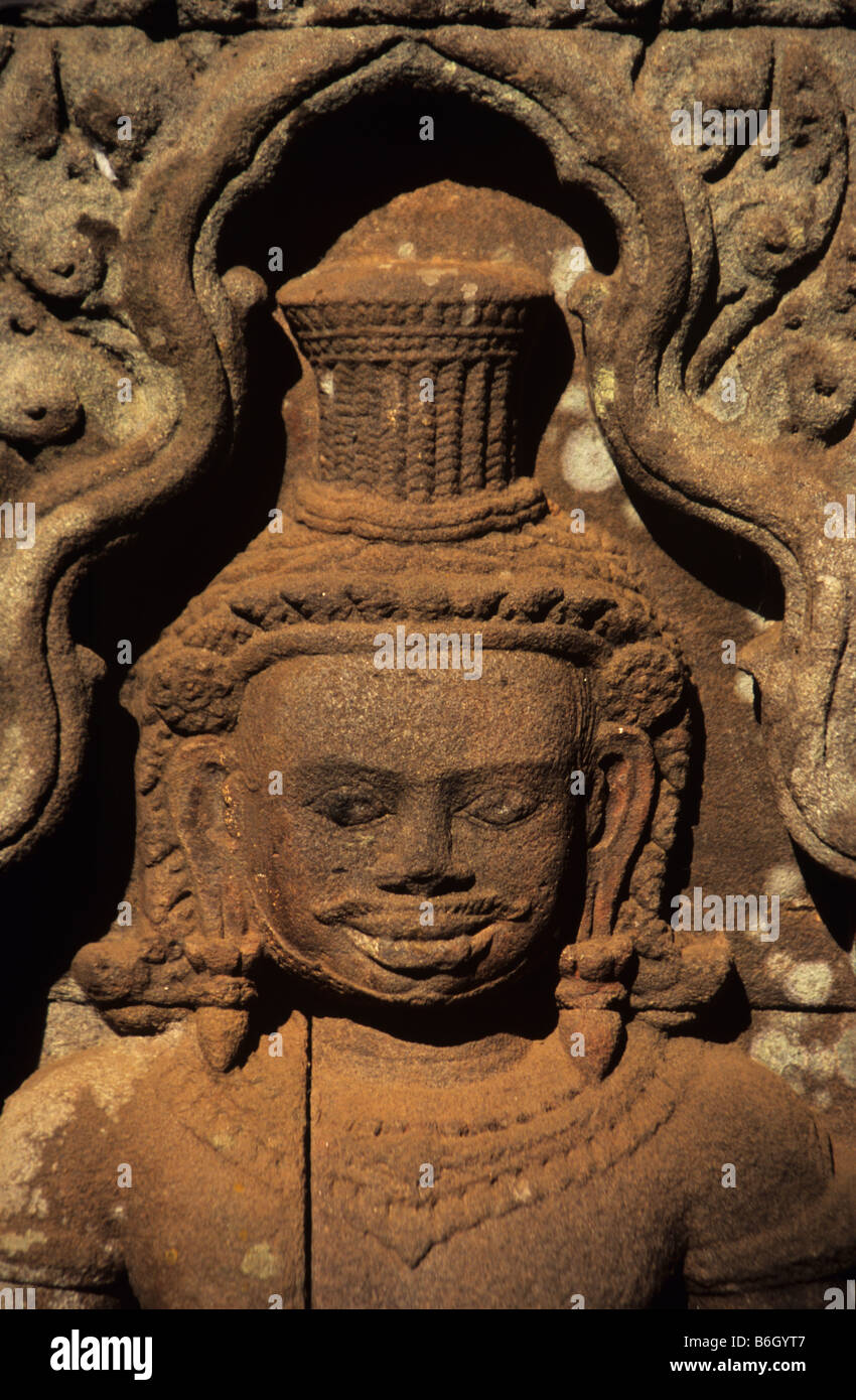 Door keeper sculpture or 'dvarapala' on the east facade of the main ...