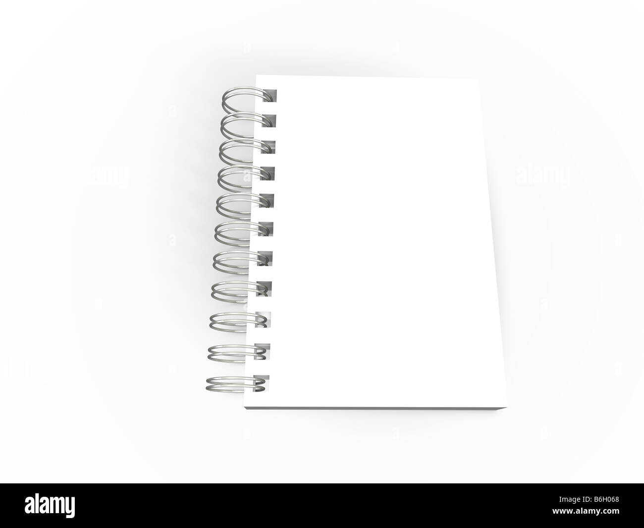 blank book page isolated on white background Stock Photo - Alamy