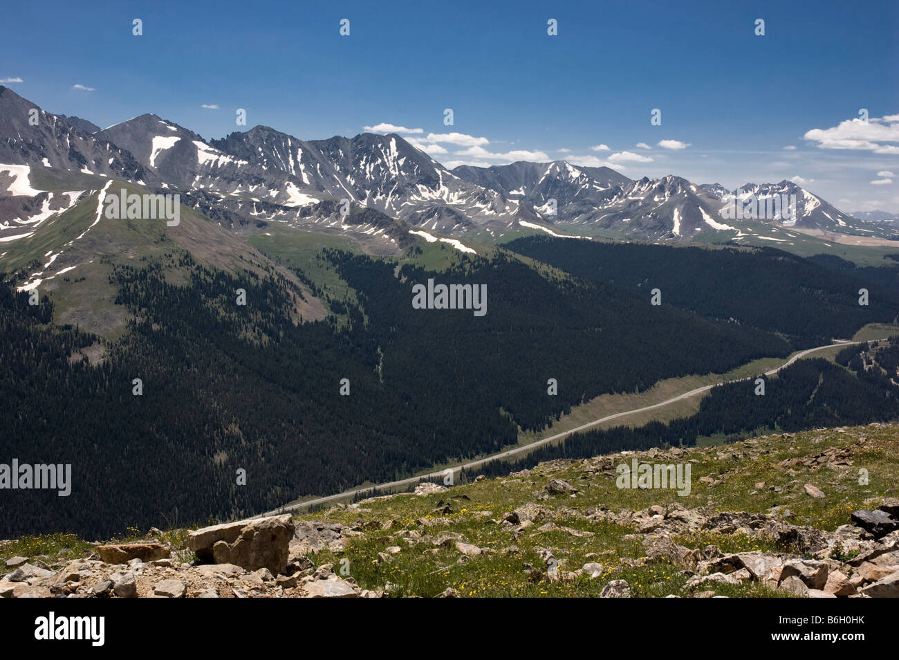 Peaks and Colorado Highway 91 from the summit of Copper Peak, Copper ...