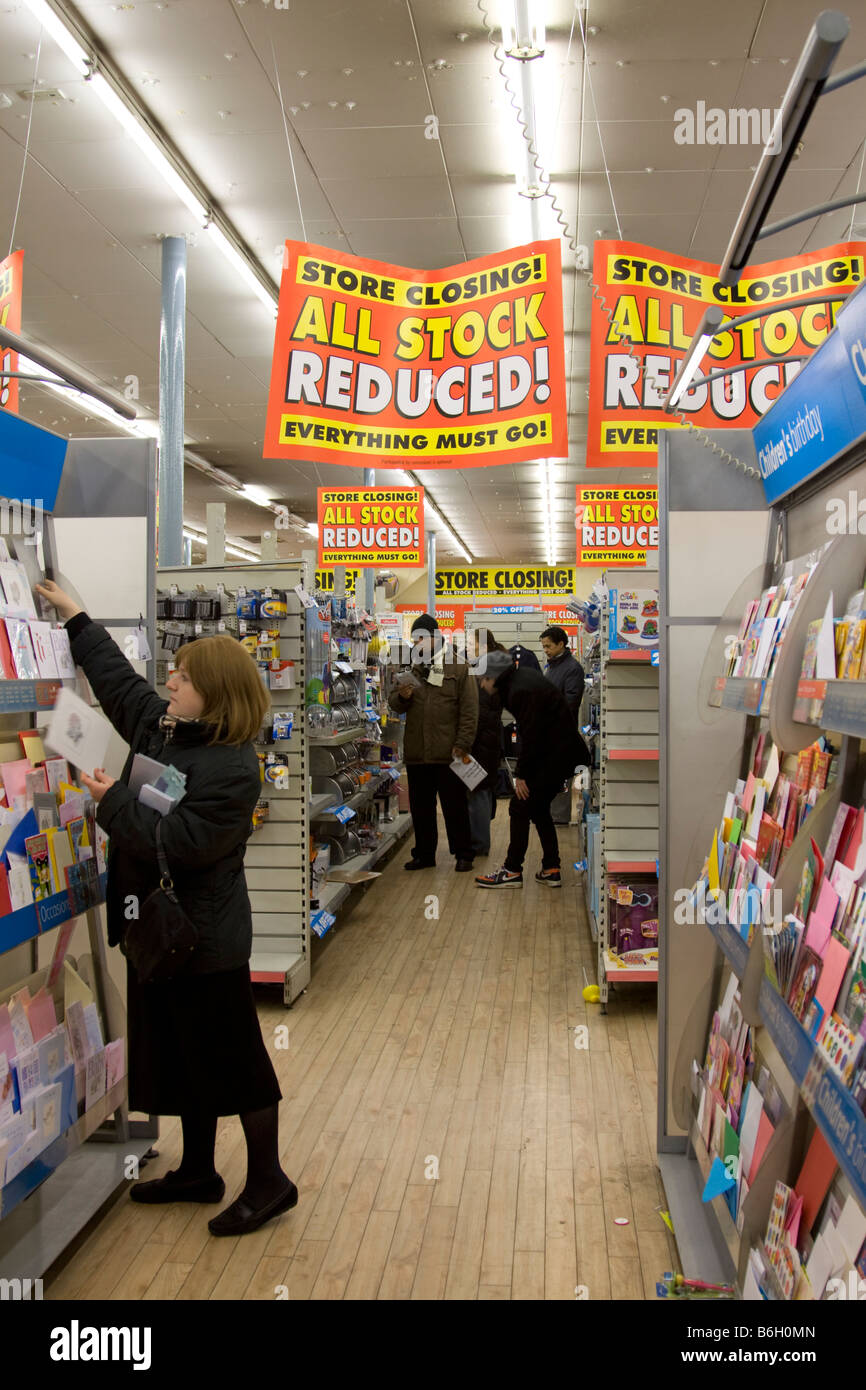 Woolworths Closing down sale, Camden High Street, London Stock Photo ...