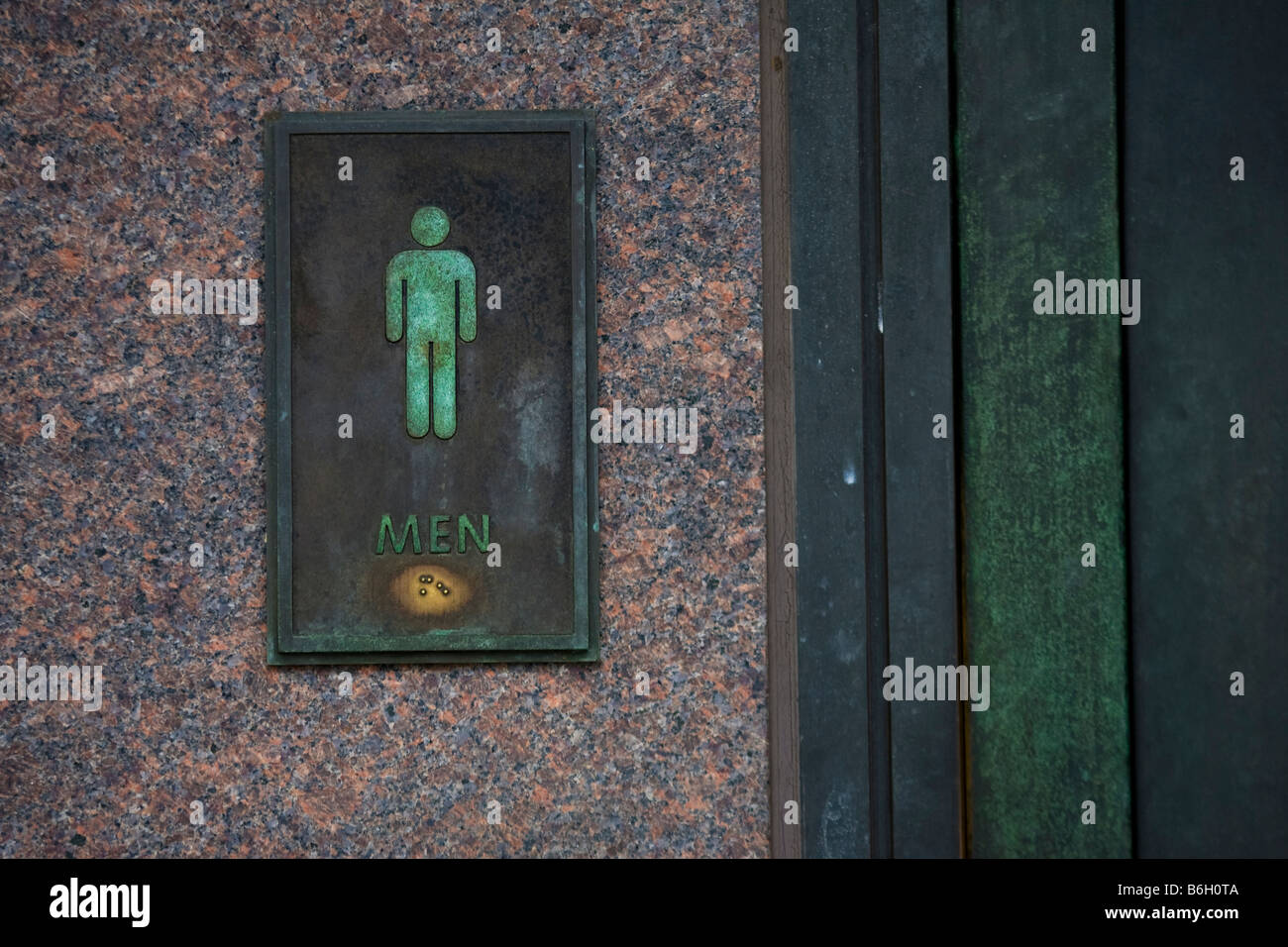 Men's room sign - USA Stock Photo - Alamy