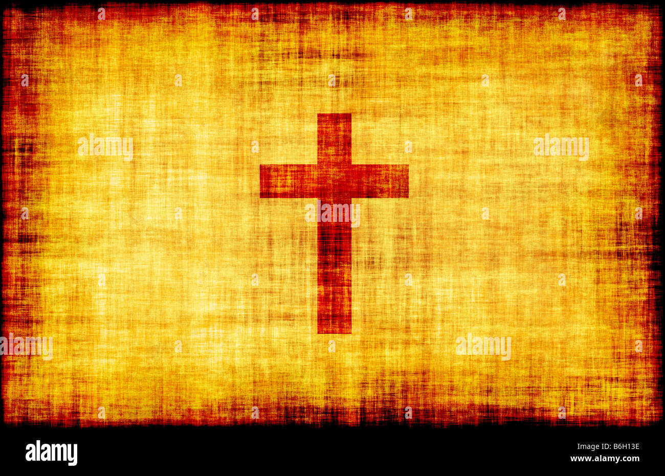 Holy Cross Engraved on a Parchment Background Stock Photo - Alamy