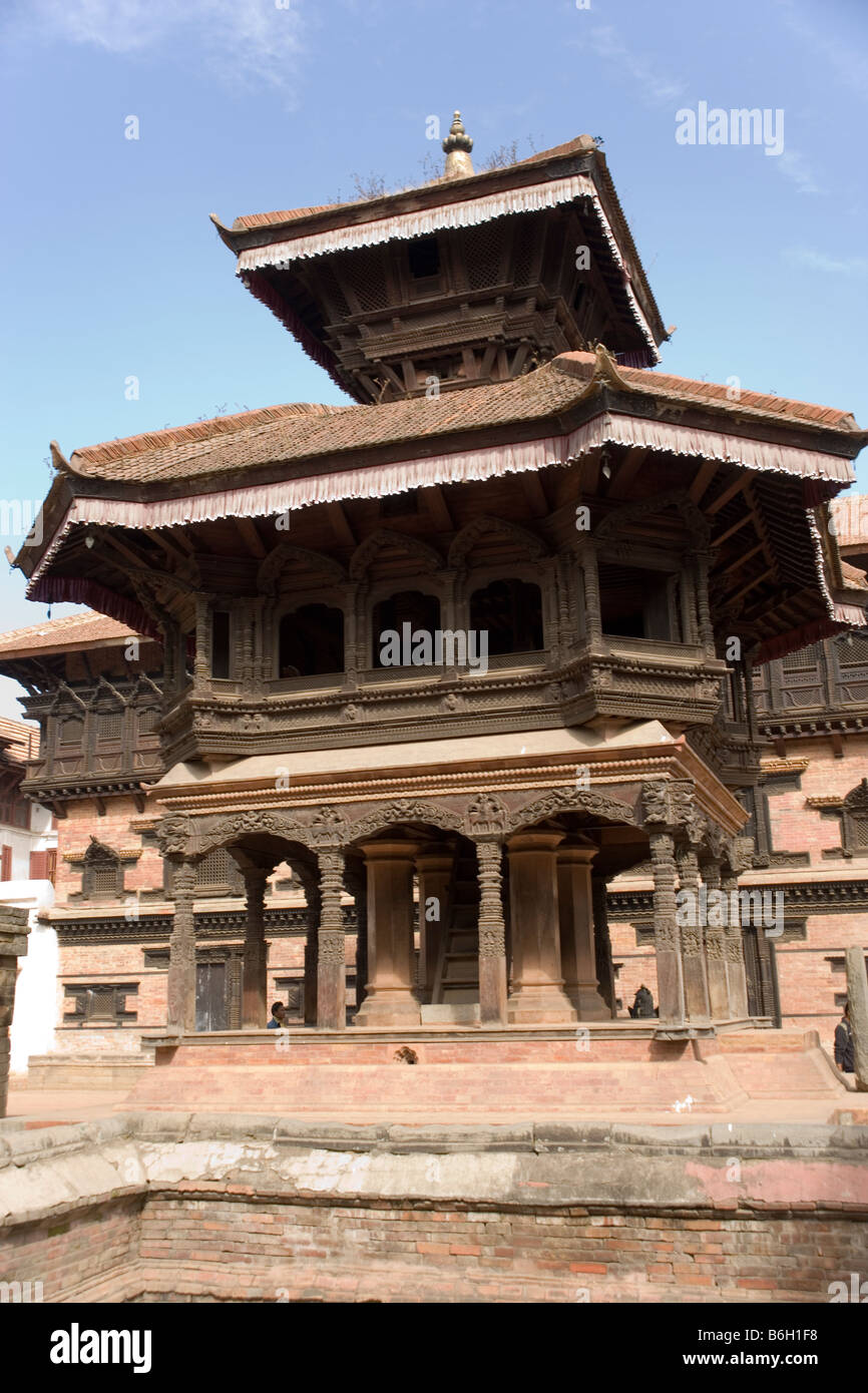 Buddhist Temple in the Durbar square of Bhaktapur, Kathmandu Valley ...
