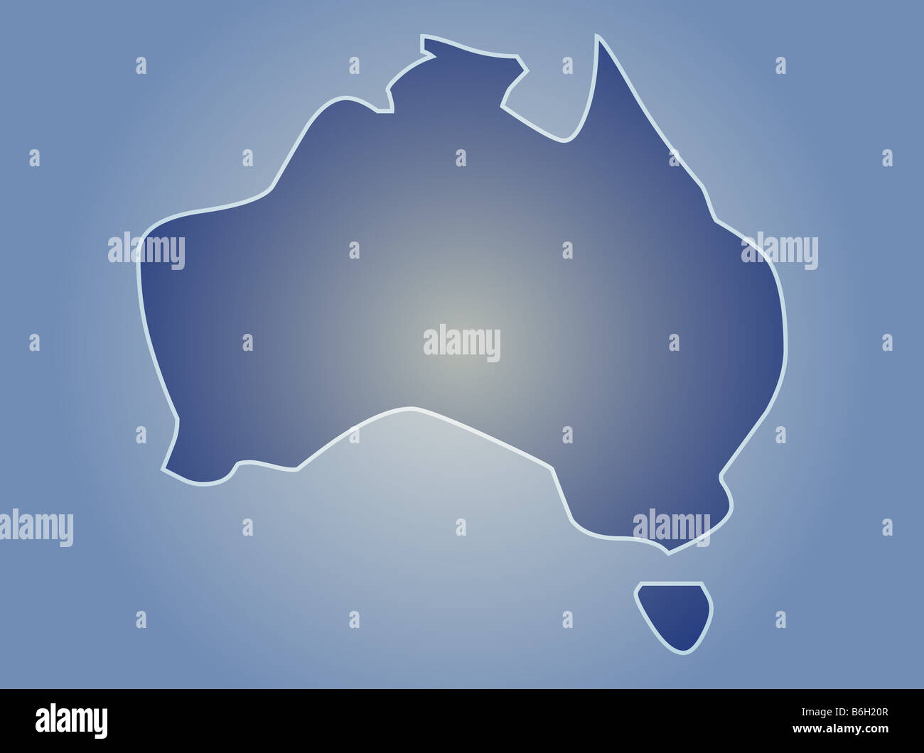 Map of Australia abstract graphical design illustration Stock Photo - Alamy