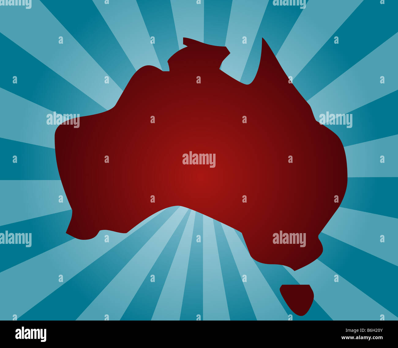 Map of Australia abstract graphical design illustration Stock Photo - Alamy