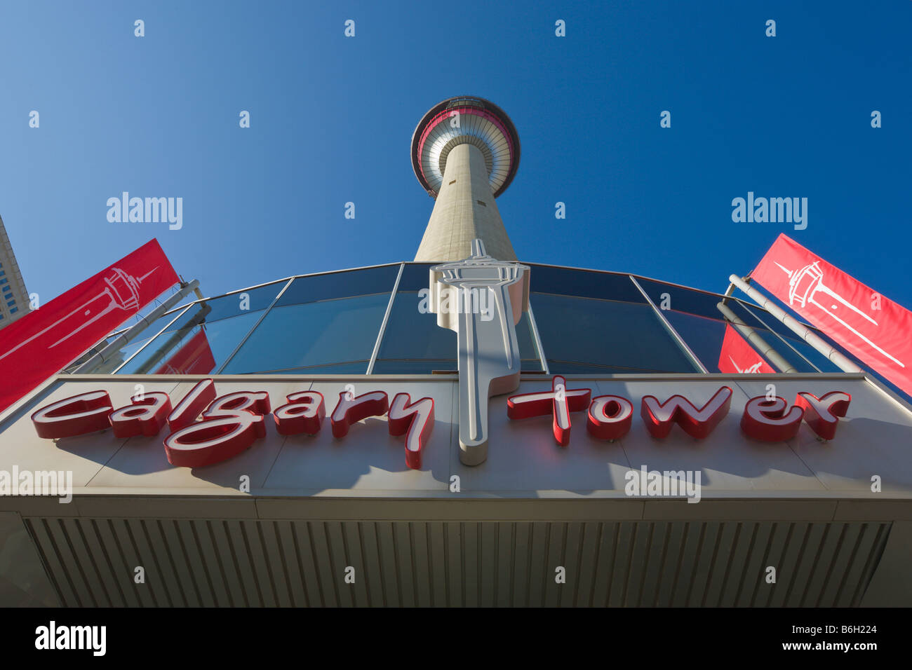 Calgary Tower Alberta Canada Stock Photo - Alamy