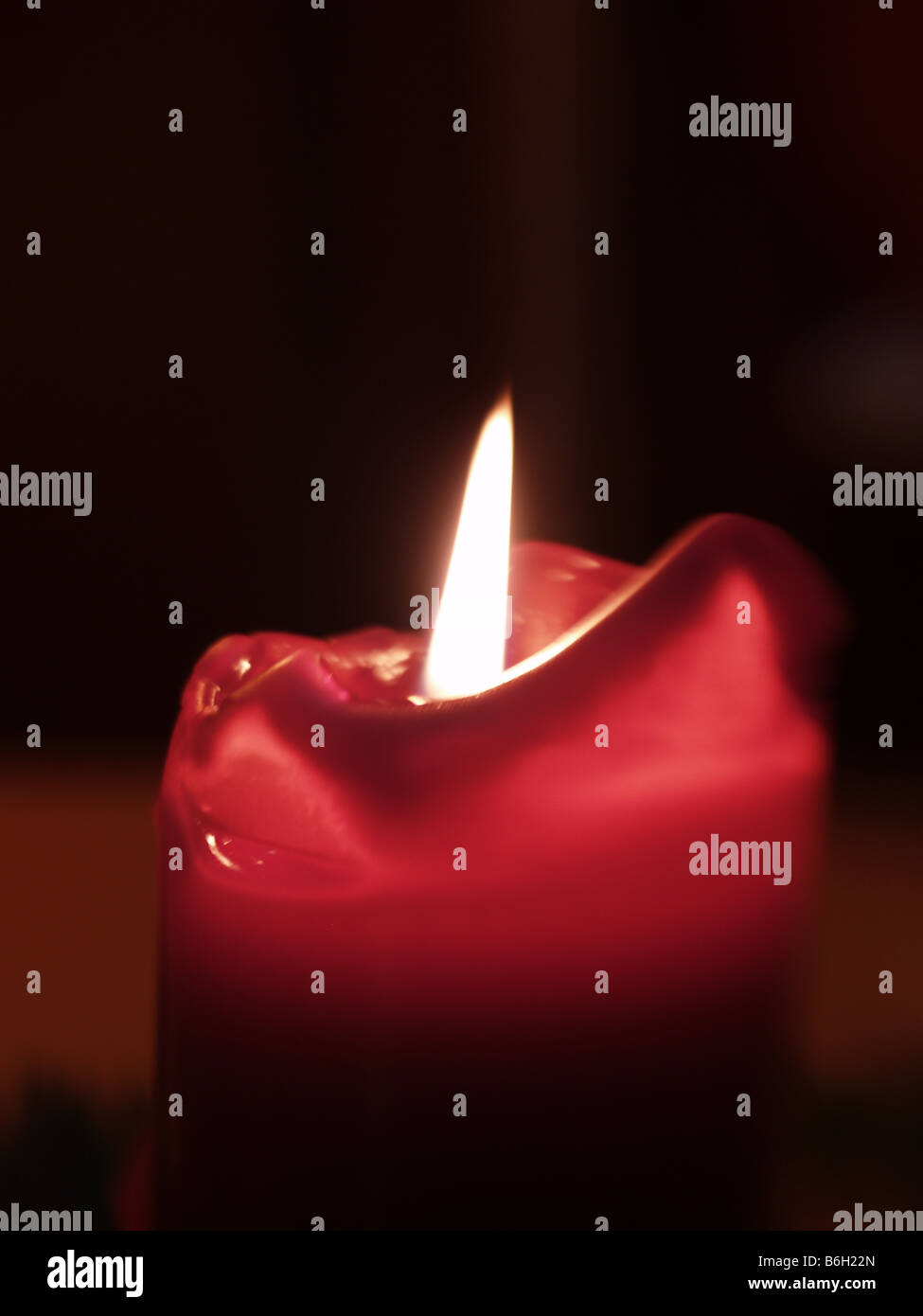 A red candle Stock Photo - Alamy