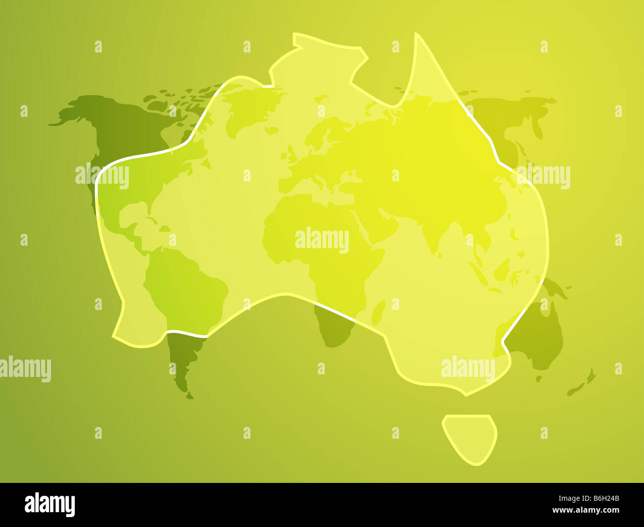 Map of Australia abstract graphical design illustration Stock Photo - Alamy