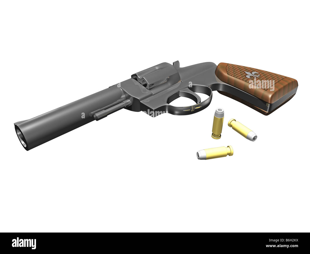 3d Hand Gun Stock Photo - Alamy