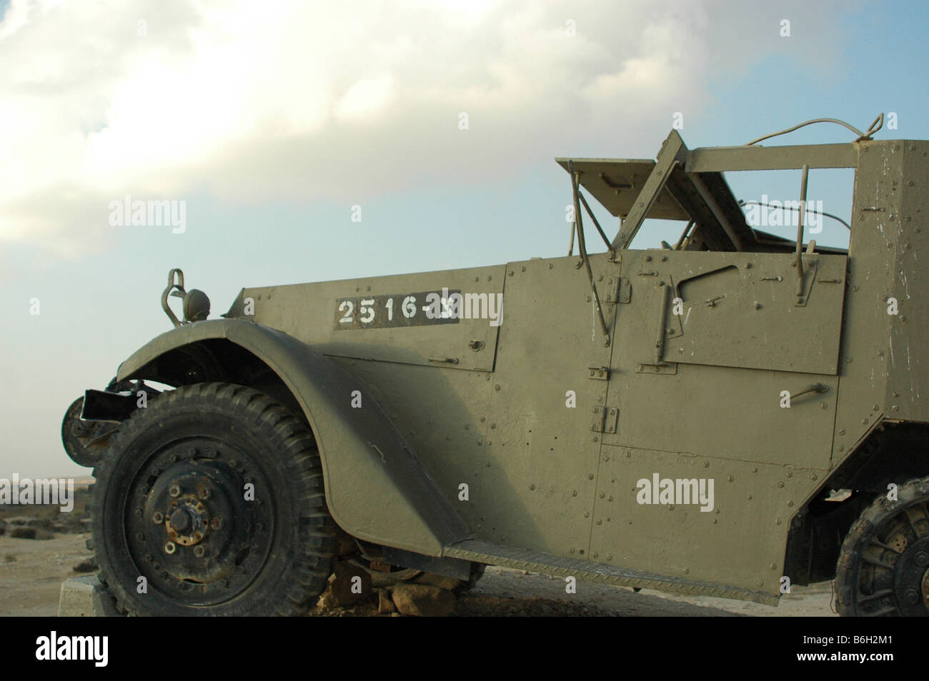 Israel Negev plains Nitzana An Israeli armoured vehicle in memory of ...