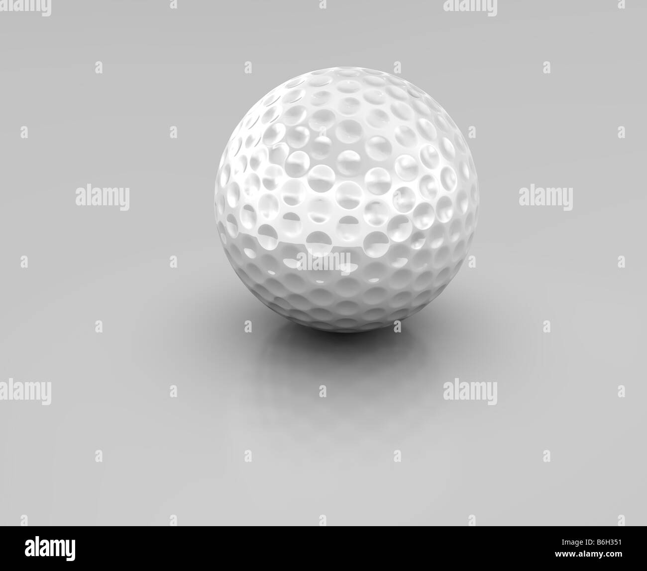 Golf ball silver isolated on white background Stock Photo - Alamy