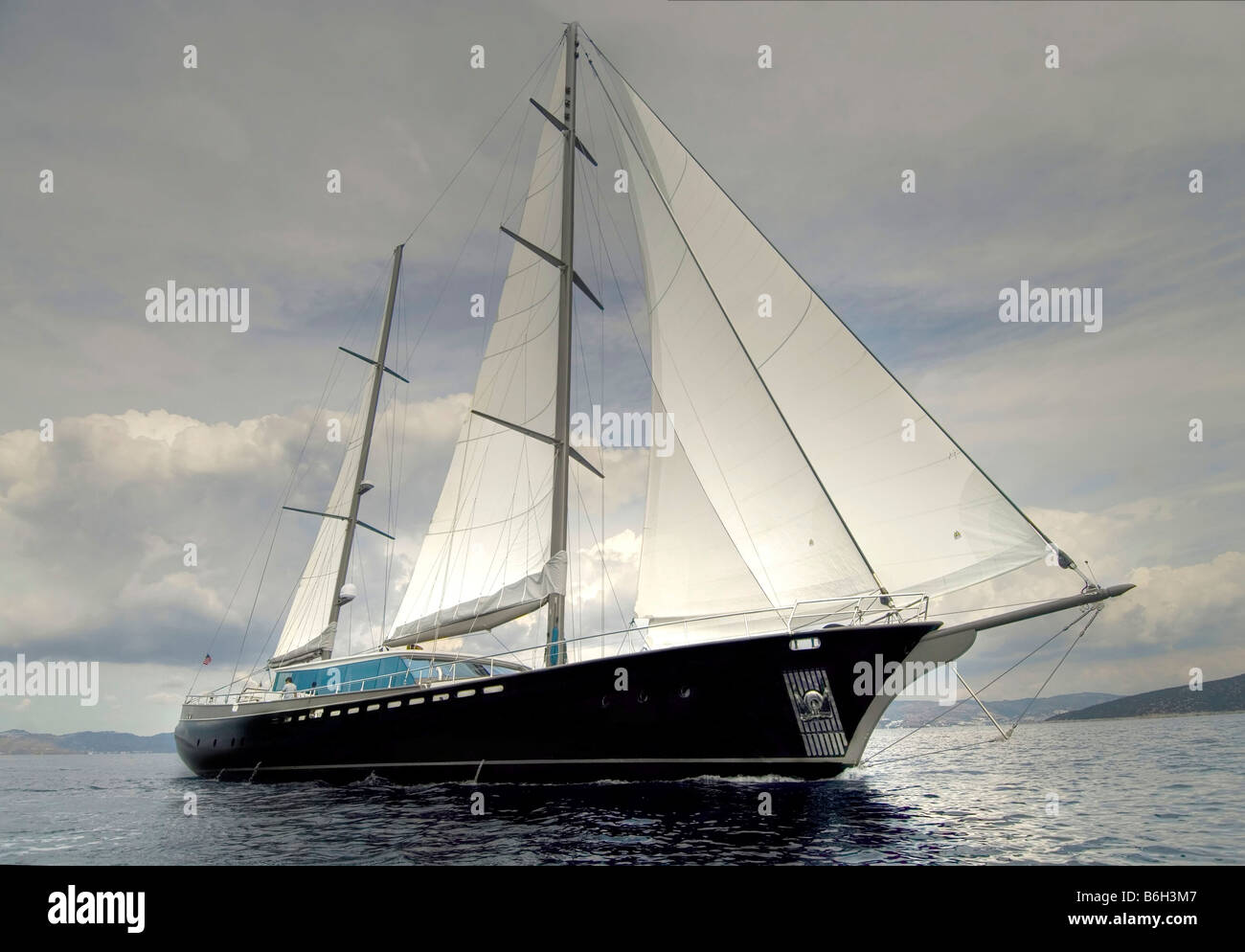 Boat with sail Cut Out Stock Images & Pictures - Alamy