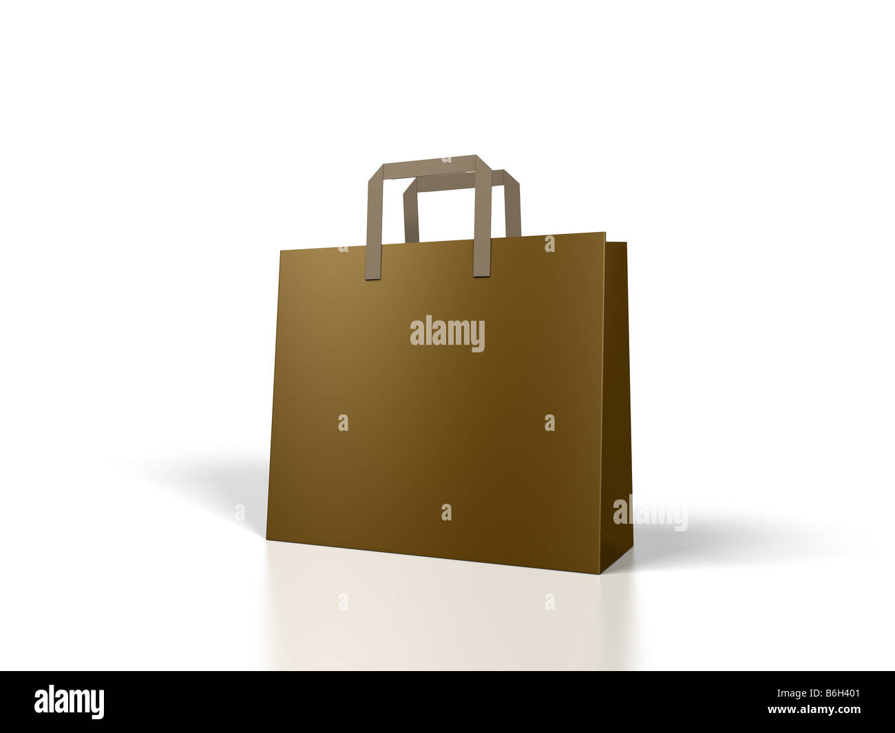 blank white shopping bag over a white background Stock Photo - Alamy