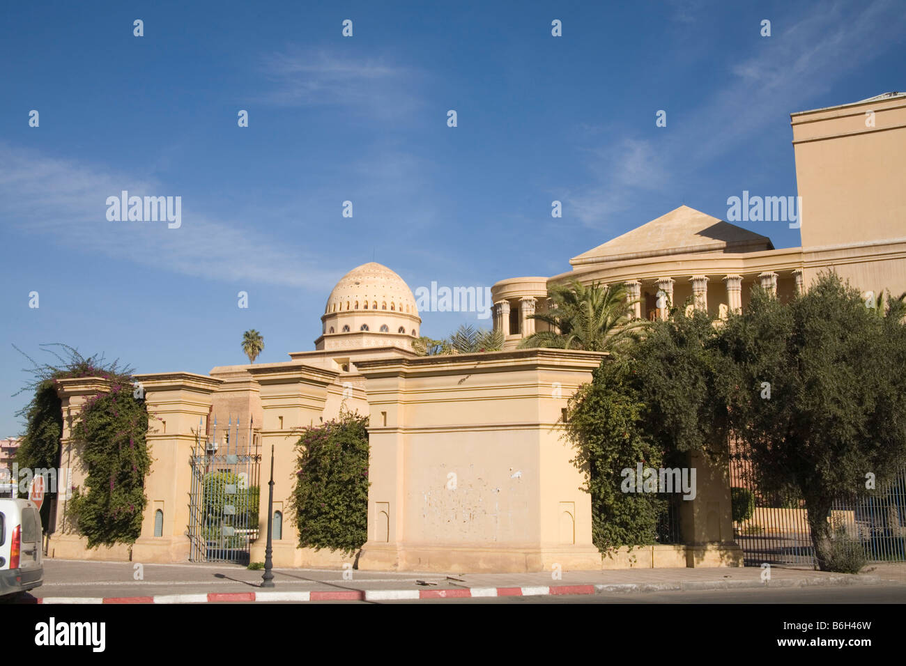 Marrakech Morocco North Africa December The columns and dome of the ...