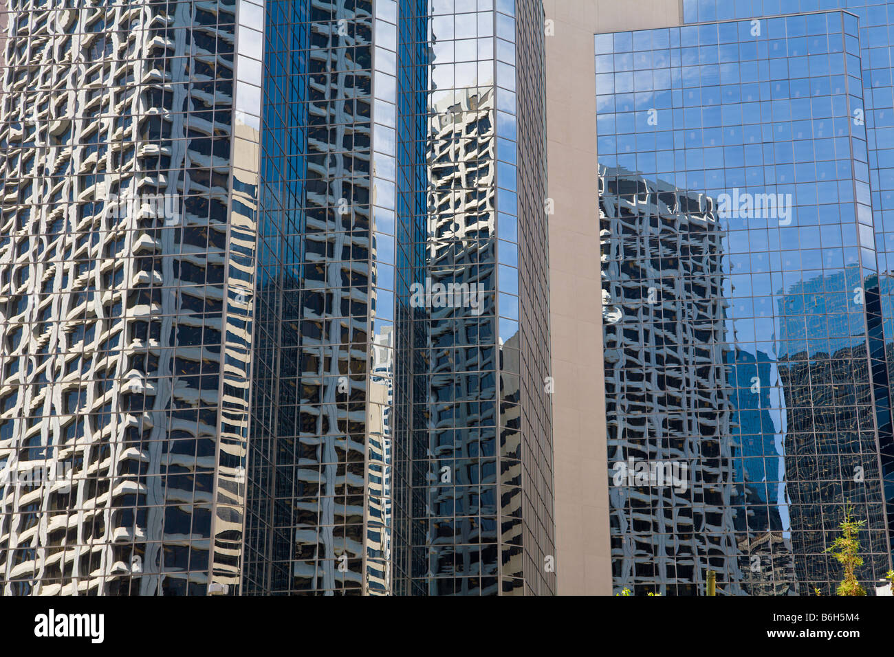 Modern glass office buildings Calgary Alberta Canada Stock Photo - Alamy