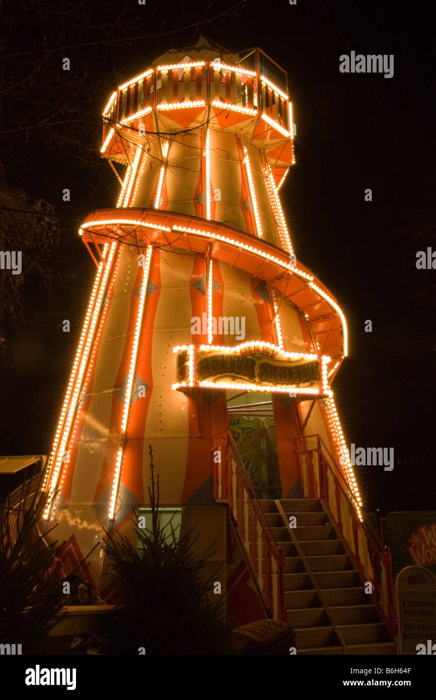 Helter skelter fairground slide hi-res stock photography and images - Alamy