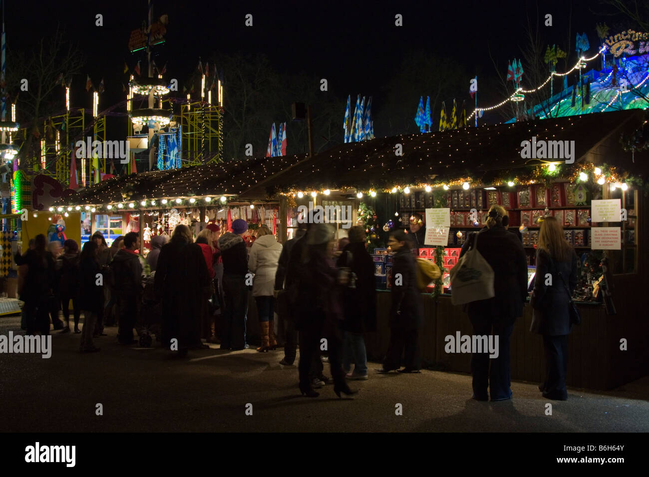 Winter Wonderland Fair - Hyde Park - London Stock Photo - Alamy
